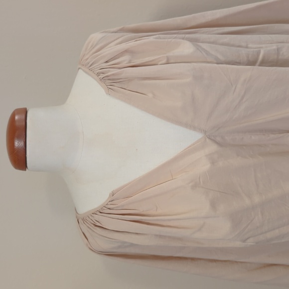 H&M | Tops | H M Light Beige Colored Oversized 0 Cotton Tunic M | Poshmark